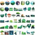 Wrapables Waterproof Vinyl Stickers for Water Bottles, Laptop, Phones ...
