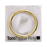 Design Ideas Toro Tissue Ring, 4" Diameter Stainless Steel Kleenex ...