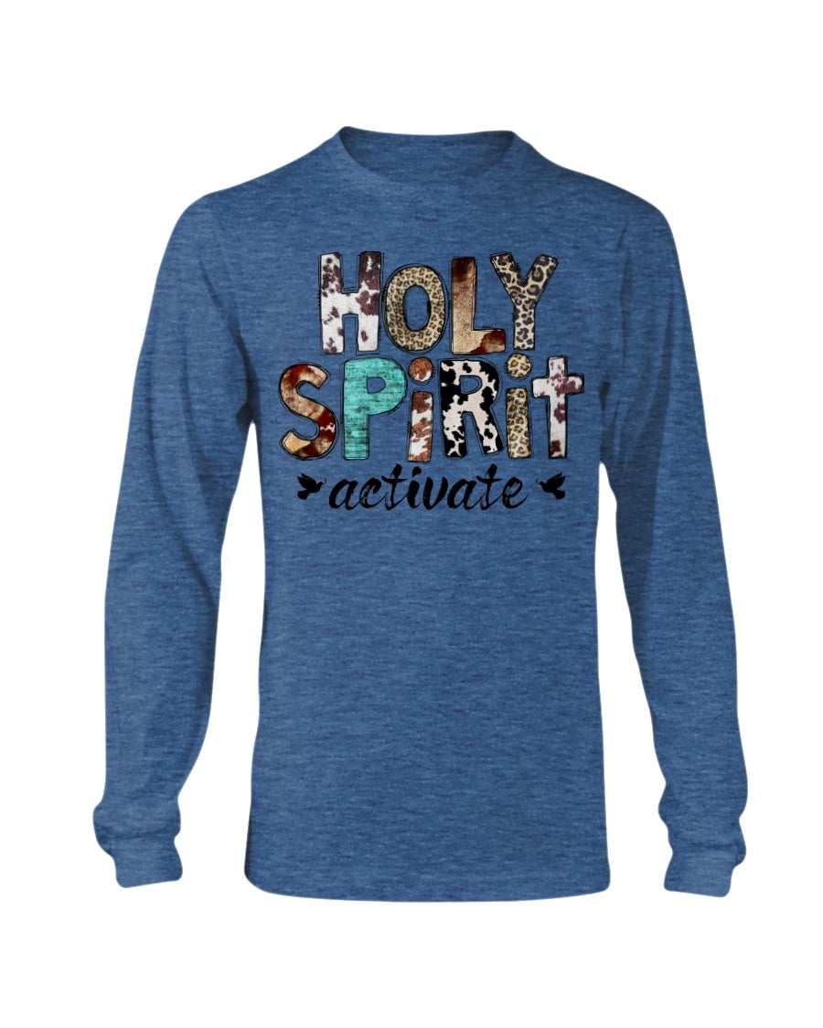 Holy Spirit Activate Long Sleeve Shirt, Western Shirt, Religious Shirt ...