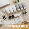 20 Pack Travel Toiletry Bottles Set, Leak Proof Refillable Portable ...