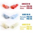 AIRIC 174pcs Quick Wire Disconnect Kit, Insulated Male/Female 6.3mm ...