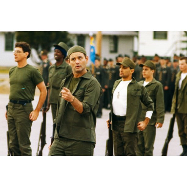 Bill Murray and Harold Ramis in Stripes on parade ground 24x36 Poster ...