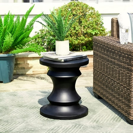 Giltzhome Antique Decorative Garden Stool 18.25\u201dH Heavy Duty Black ...
