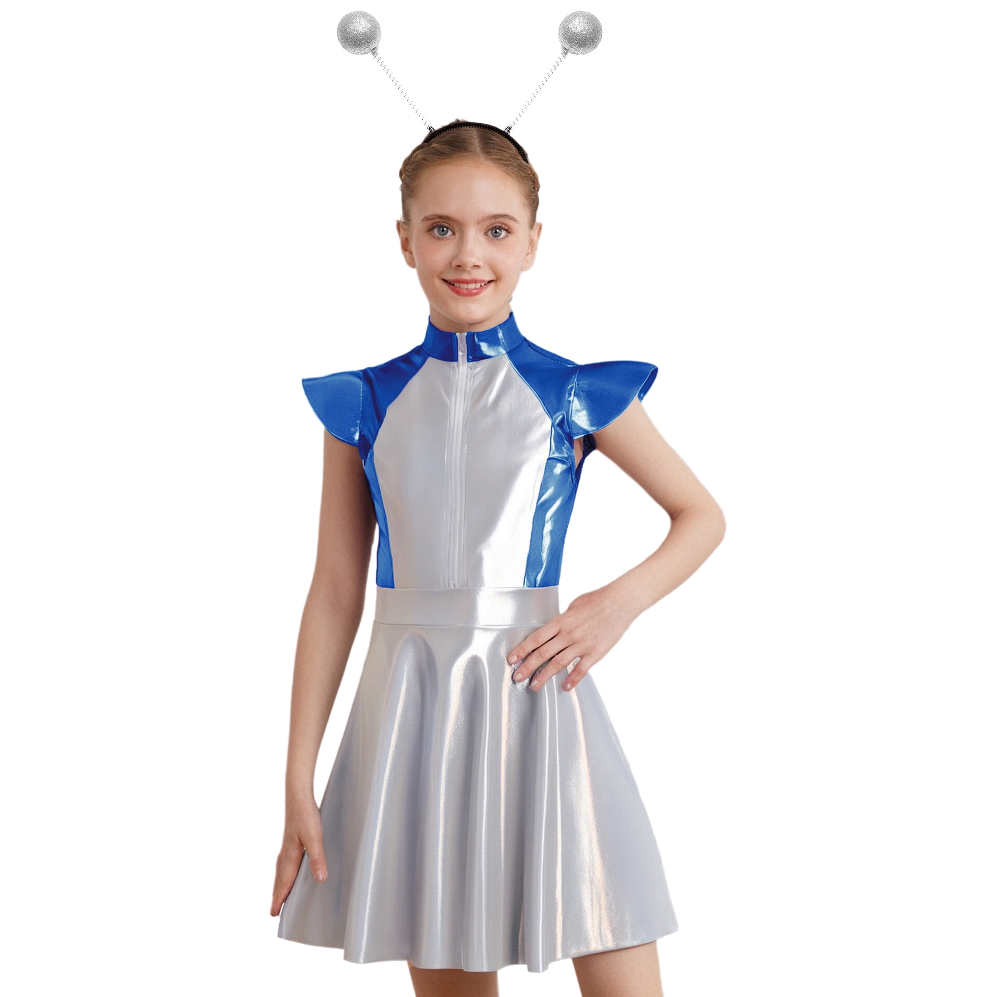 Click here for Moggemol Girls Kids Galaxy Alien Robot Outfits Shi... prices