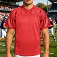 Blank Football Jerseys for Men,Mesh Polyester Plain Football Shirt V ...