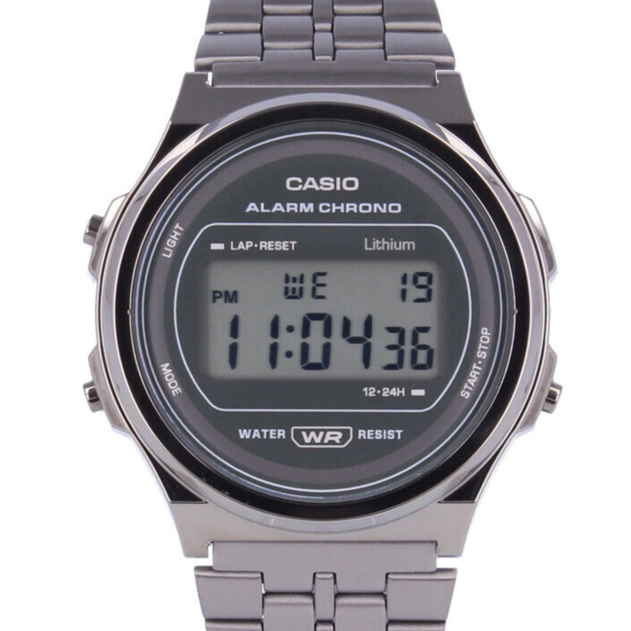 Casio Youth Vintage Stainless Steel Digital A171WEGG-1A Unisex Watch ...