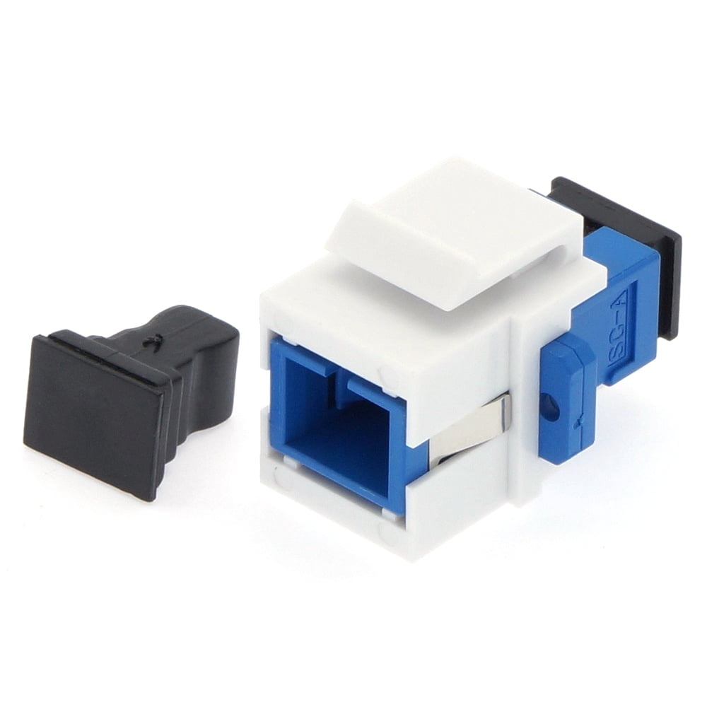 ACCL Keystone Jack SC/UPC Singlemode Simplex Blue, 4 Pack - Walmart.com