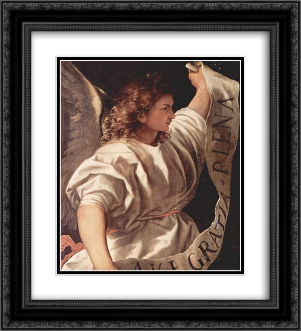 Titian 2x Matted 20x24 Black Ornate Framed Art Print 'Angel' - Walmart.com