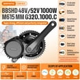 Bafang 52V 1000W BBS-HD Can Mid-Drive Ebike Motor Kit with 52V25Ah ...