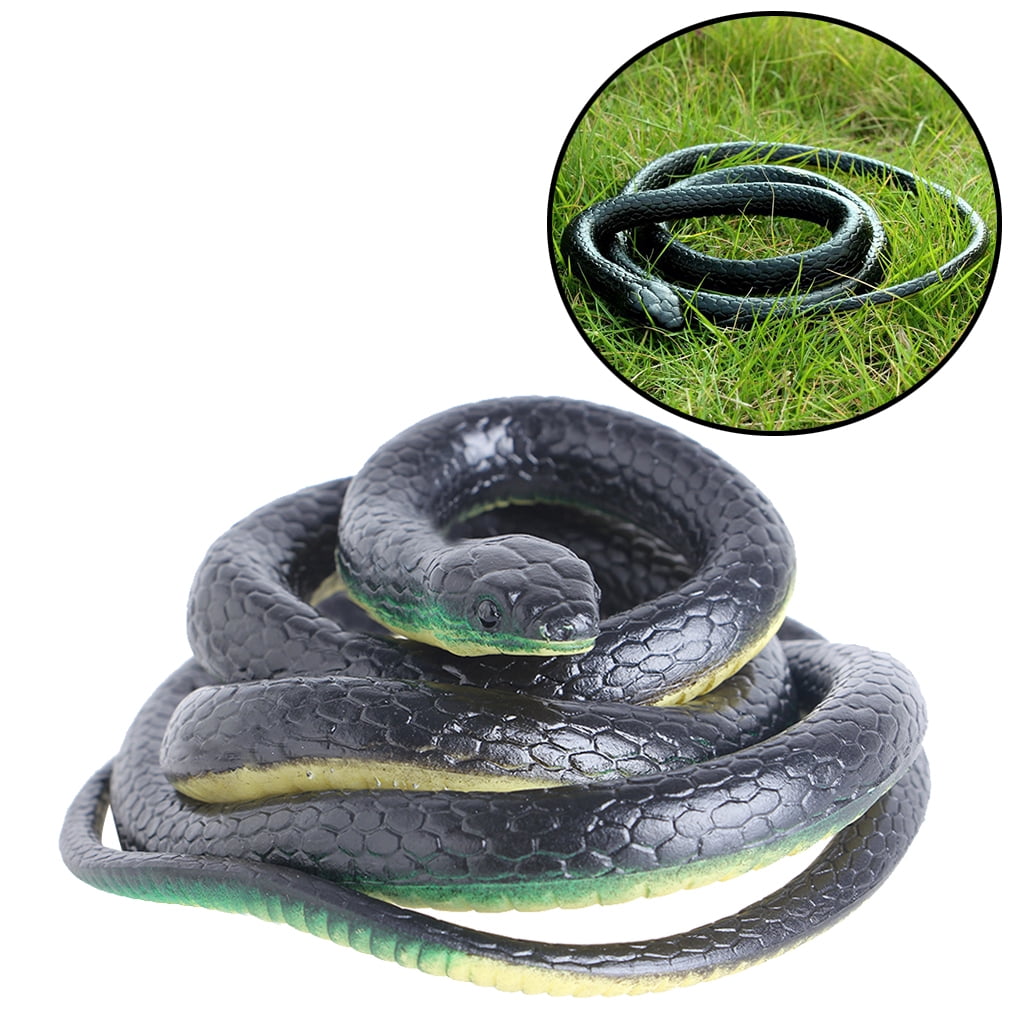 130cm Realistic Plastic Fake Snakes for Garden - Black | Bodega Aurrera ...