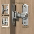 Heavy-Duty Anti-Theft Door Lock with 90°/180° Adjustable Sliding Pin ...