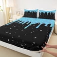 Castle Fairy Ice Cream Drip Bed Sheets 4-Piece, Stars Print Full Size ...