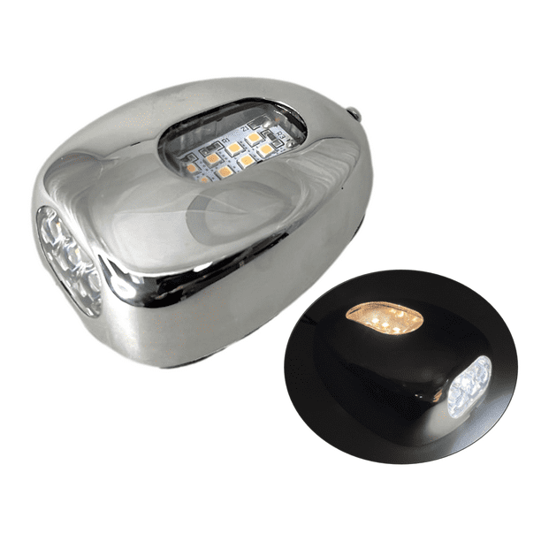 Pactrade Marine Boat Pontoon Stainless Steel LED Docking Light DC 12V 6 ...
