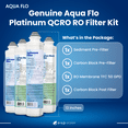 Aqua Flo Platinum QCRO 4-Stage RO Filter Kit with 50 GPD Membrane ...