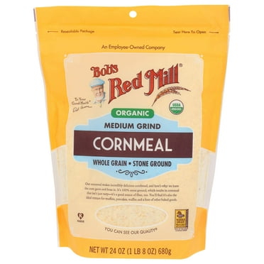 Bob's Red Mill Organic Medium Grind Cornmeal 24 oz Pkg - Walmart.com