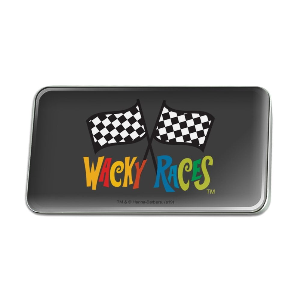 Wacky Races Logo Metal Rectangle Lapel Hat Pin Tie Tack Pinback ...