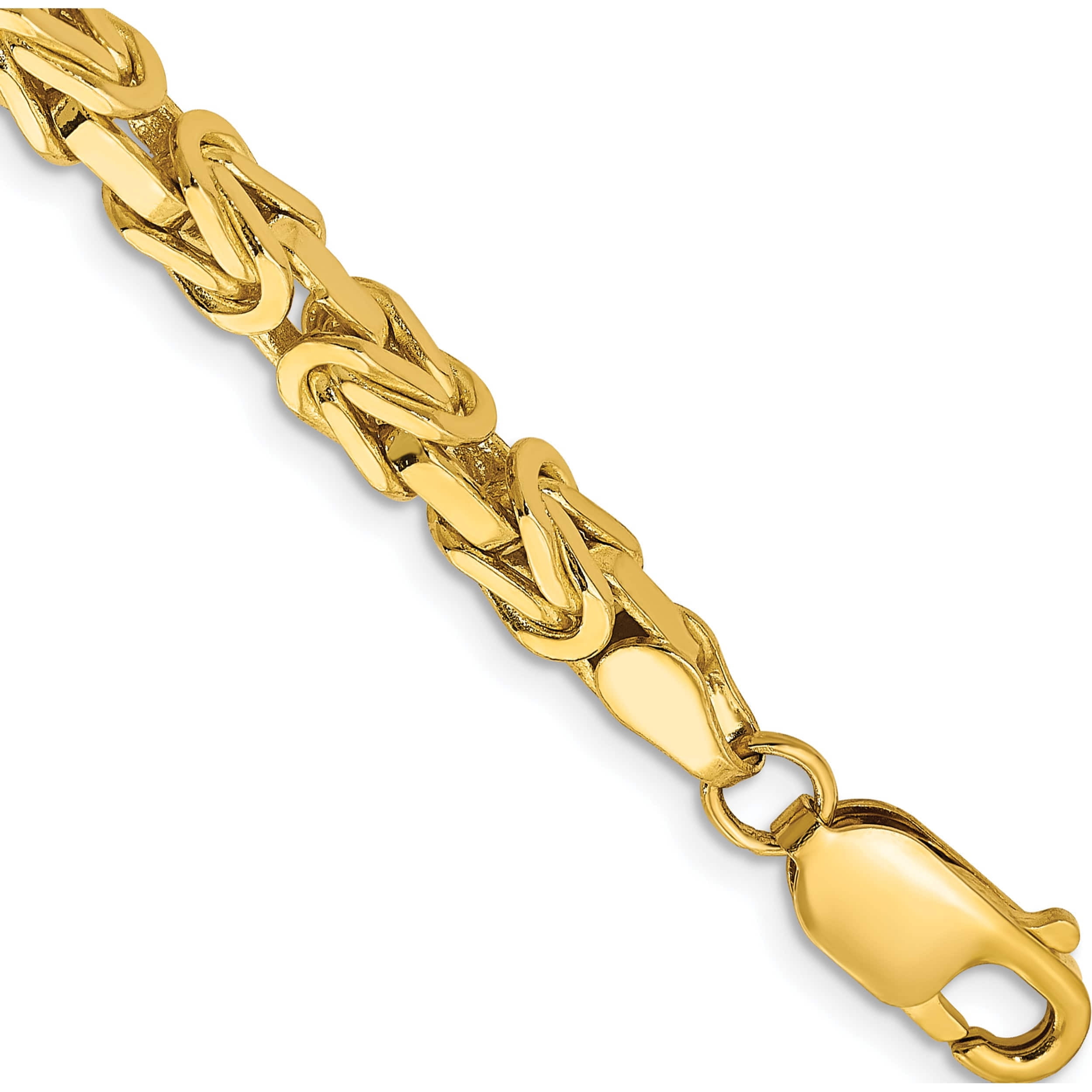 14K Yellow Gold 4mm Byzantine Chain (8 X 4) Made In Dominican Republic ...