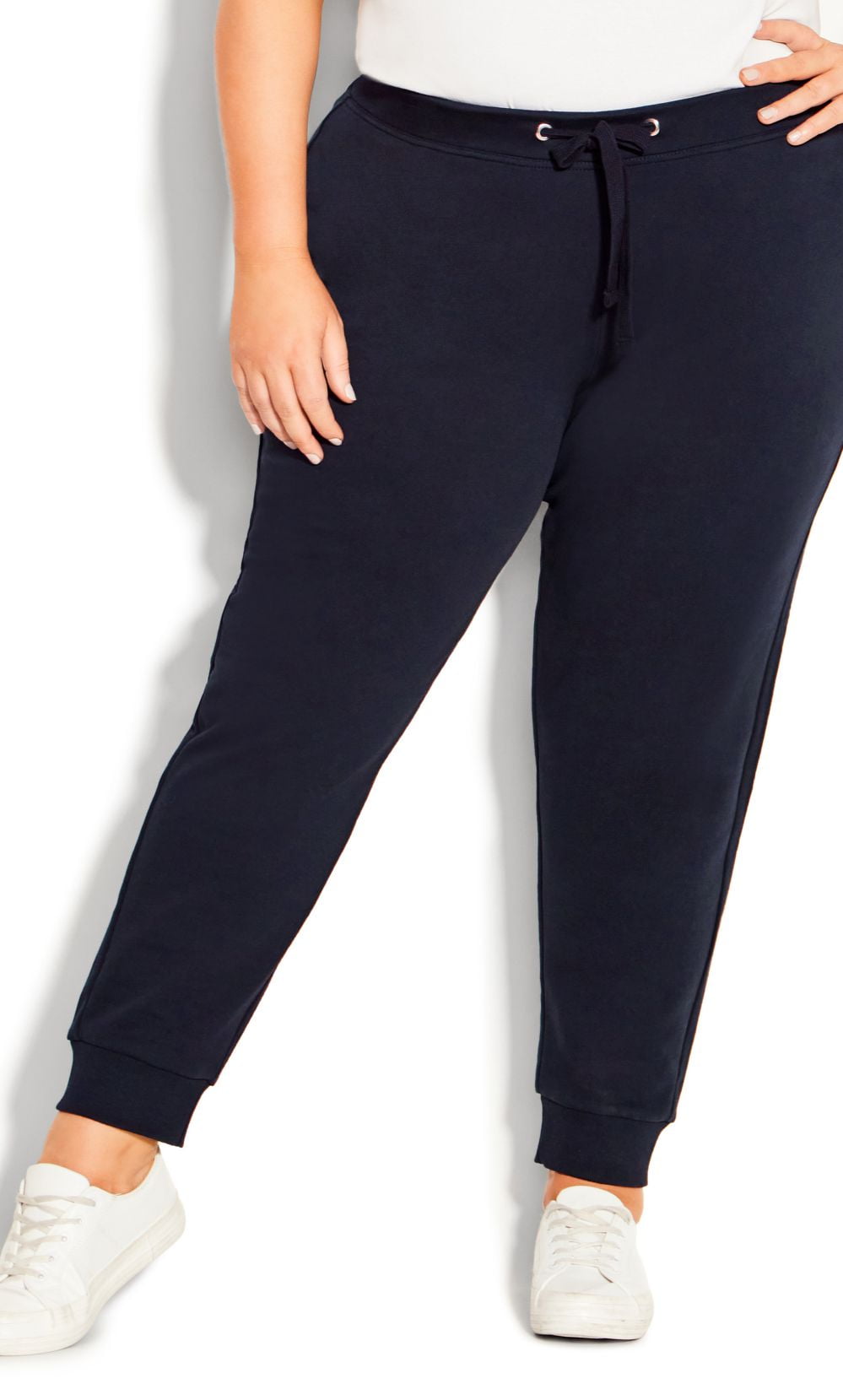 Ave Leisure Women's Plus Size Plain Track Pants - Walmart.com