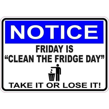 5x3.5 Notice Put Your Name on Your Items Refrigerator Magnet Magnetic ...
