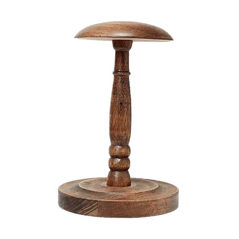 Hat Stand Desktop Stand Tabletop Vintage Style Dome Shaped Rustic Wood ...