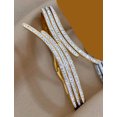 Women Fashion Jewelry Luxurious Golden Silver Crystal Stainless Steel ...
