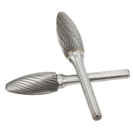 Files, Multipurpose Single Double Cut Carbide Burrs 45mm Long Shank ...
