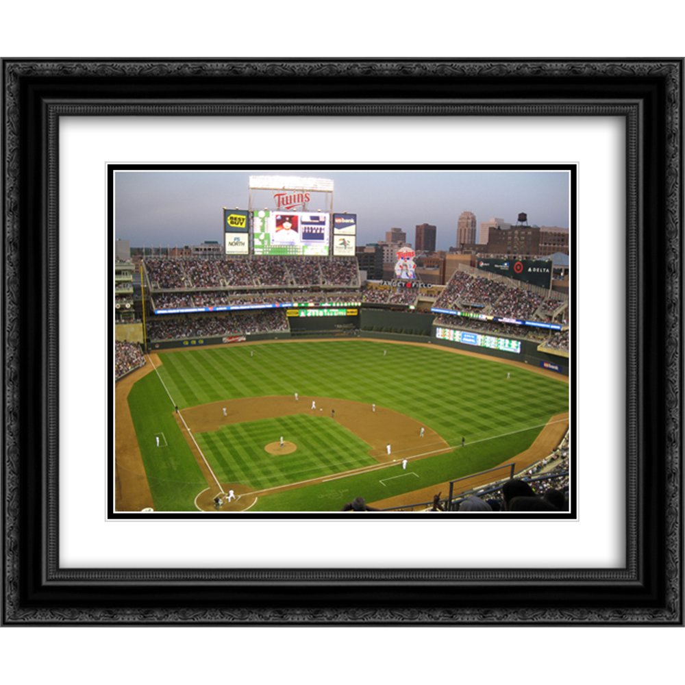 Target Field 2x Matted 24x20 Black Ornate Framed Art Print from the ...