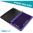 MaxMark Large Premium Purple Ink Stamp Pad - 3.5" x 6.25" - Quality ...