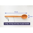 ECOSALL Heavy Duty Large Wooden Spoon 18-inch, Long Cooking Spoon With ...