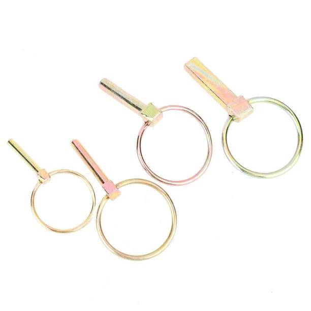 Gupbes 50pcs Lynch Pin Assortment Kit Steel Annular Safety Pin For Farm ...