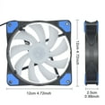 120mm PC Gamer Computer Case 12V CPU Cooling RGB Silent Fan 120*120 ...