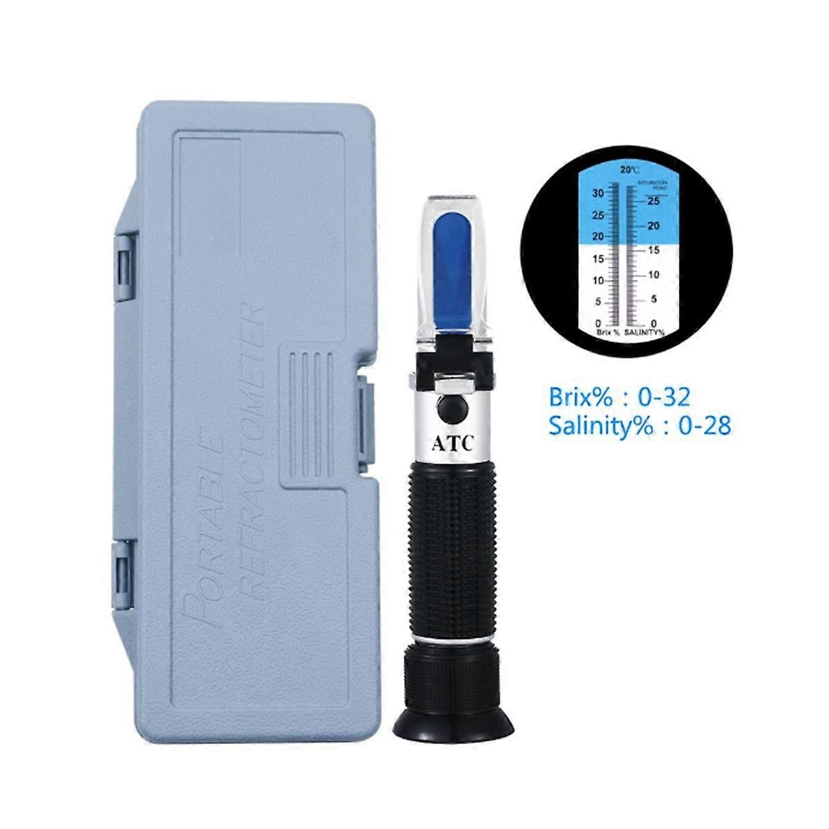 Brix Refractometer with ATC Dual Scale - Specific Gravity & Brix ...