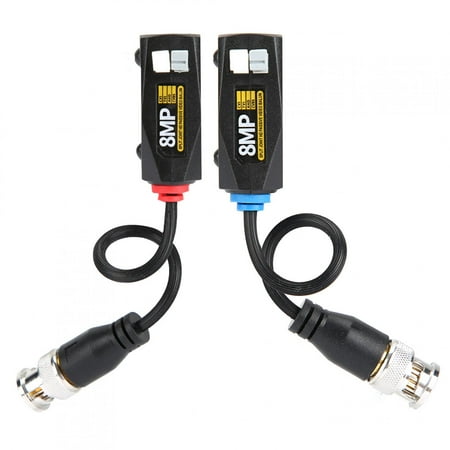 BNC Balun,Pair 8MP Analog HD BNC Transmitter Transmission Balun Built ...