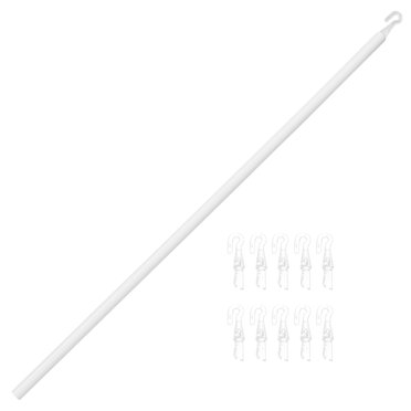 Adhesive Shower Curtain Rod Tension Holder | Shower Rod Mount Retainer ...