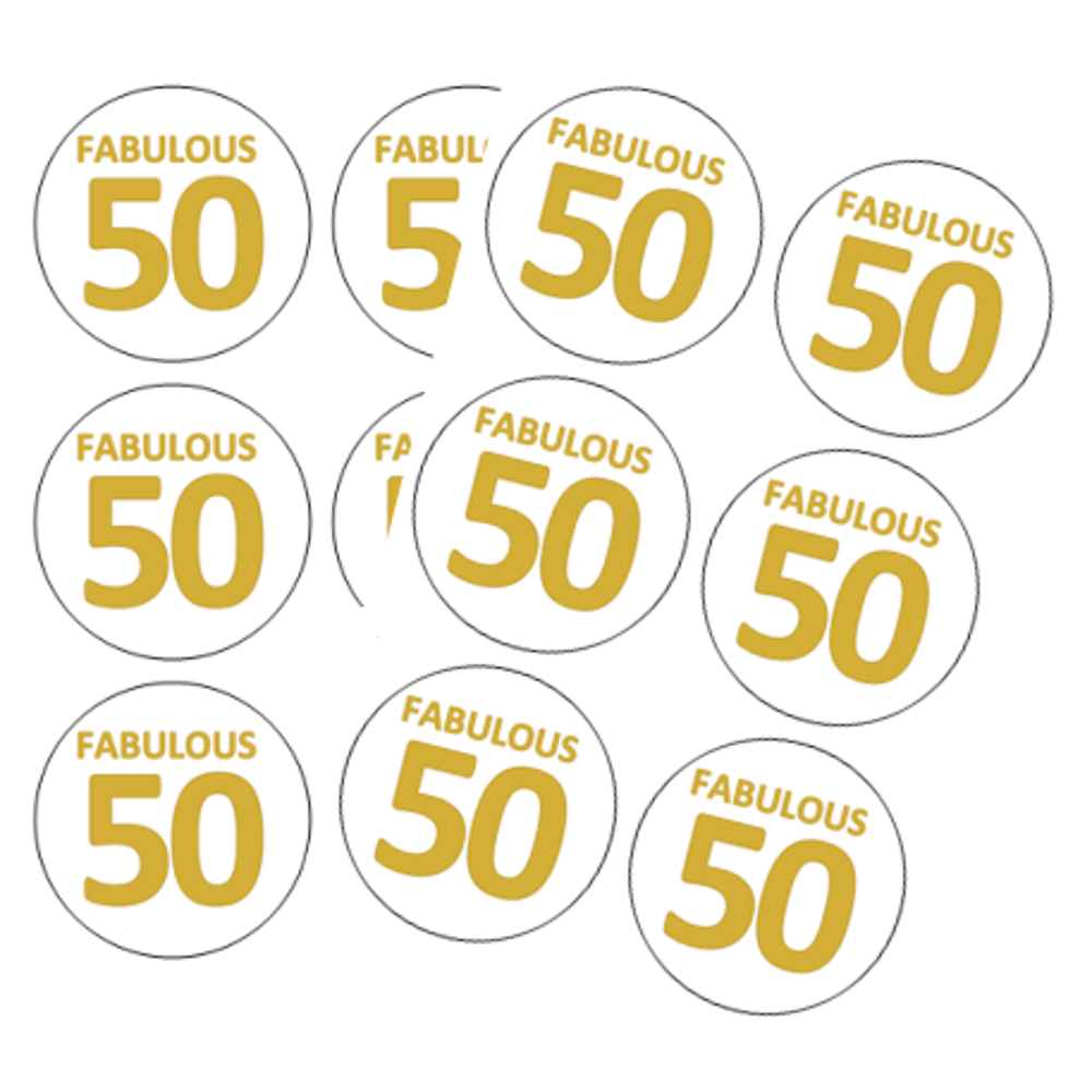 120ct 50th Birthday Stickers - Walmart.com - Walmart.com