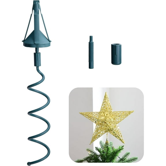 Universal Christmas Tree Topper Holder - Twist-on Stabilizer with ...
