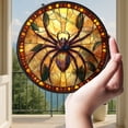 Abstract Spider Web Decorative Window Hanging – Stained Glass Style ...