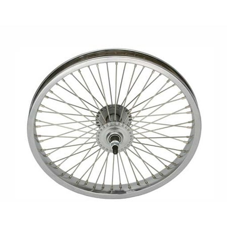 16" 52 Spoke Front Wheel 14G Chrome. Bicycle wheel, bike wheel ...