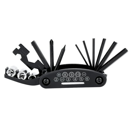 freestylehome Bicycle Wrench Set Steel Bike Screwdriver Tools 16-in-1 ...