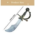 HCTSHG Deluxe Plastic Cutlass Prop,Esigned for Halloween and Dress Up ...
