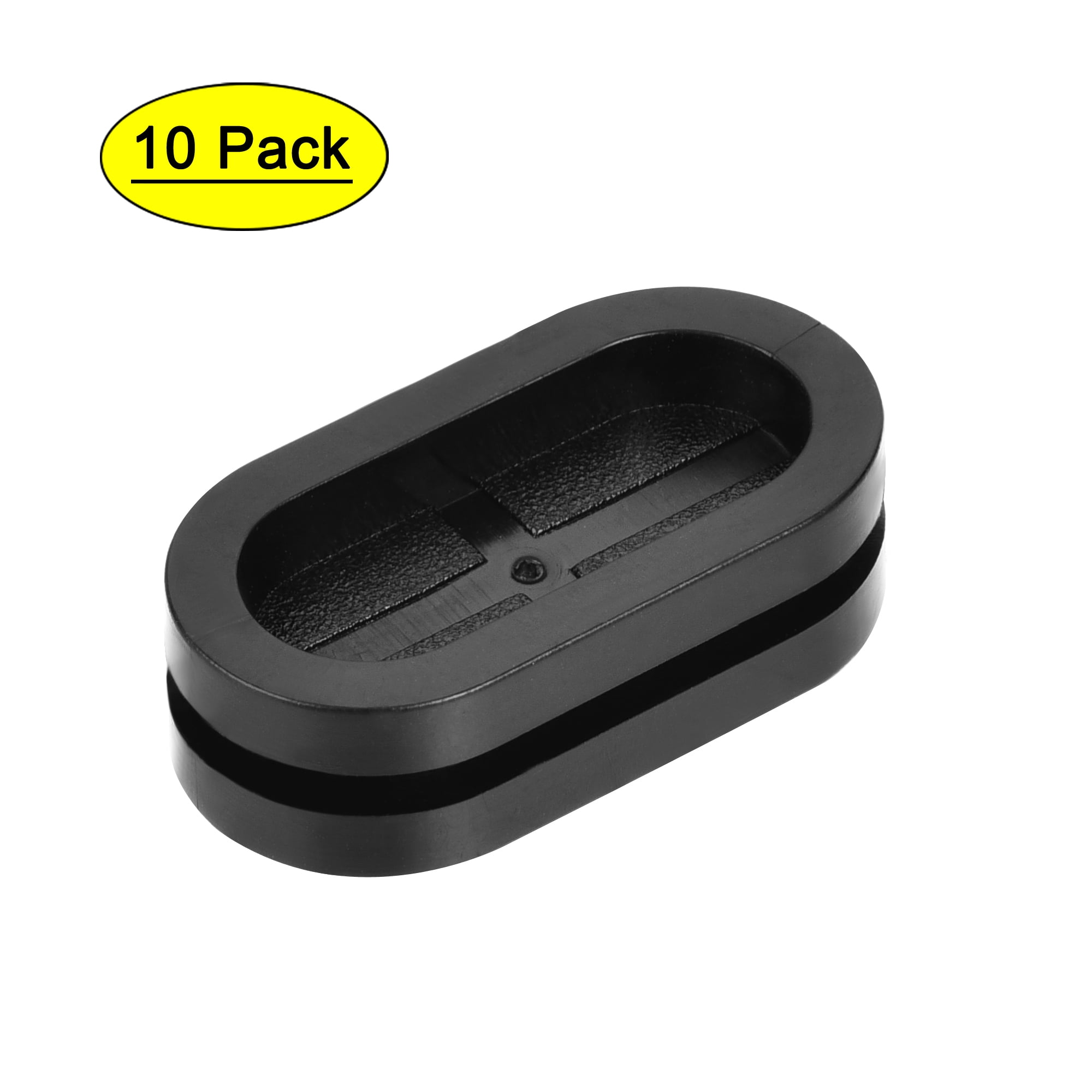 Uxcell Rubber Grommet Oval Double-Sided Mount Size 27 x 13 mm for Wire ...