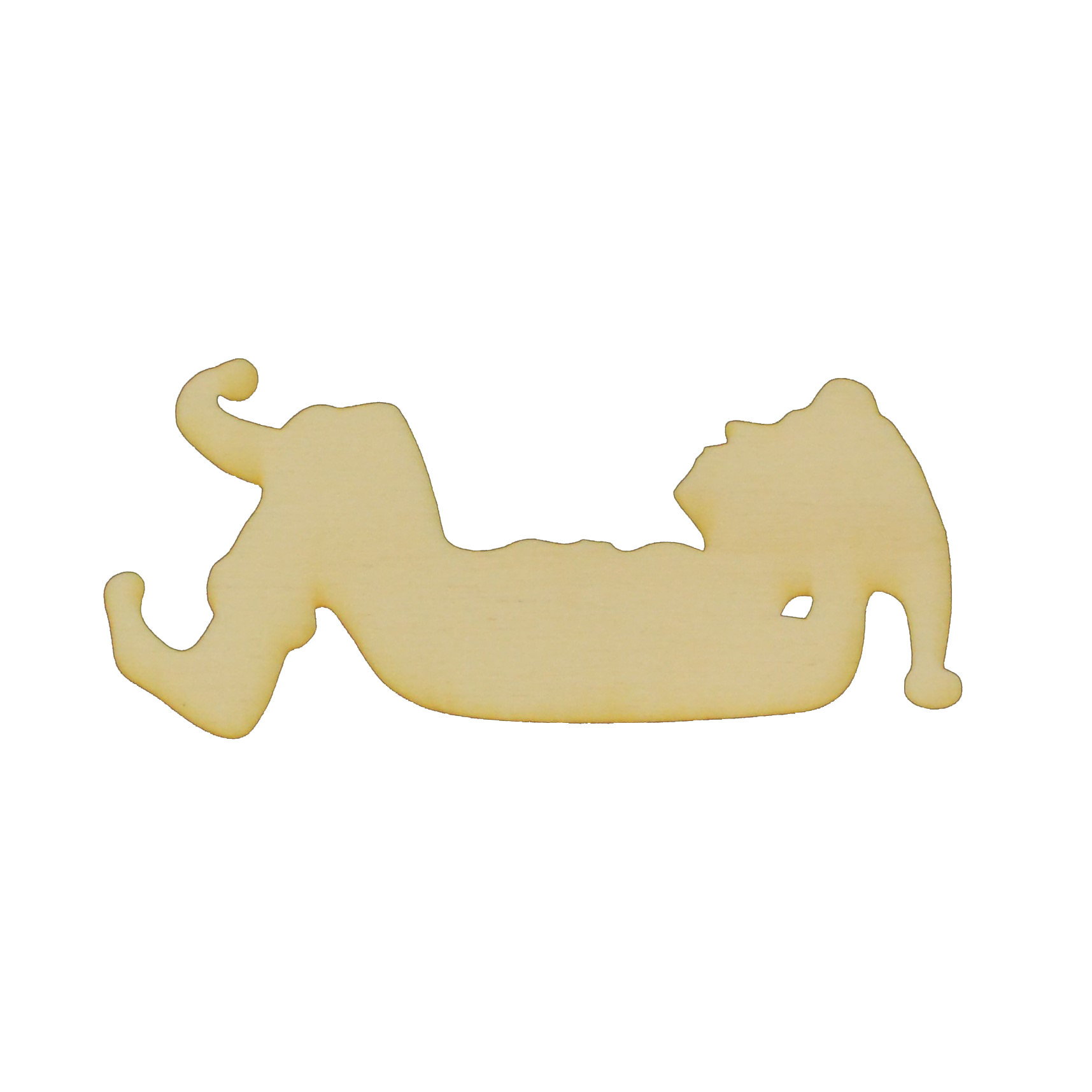 Unfinished Resting Elf Wood Cut Out (1/4” Thickness, Medium 8" x 3.5 ...