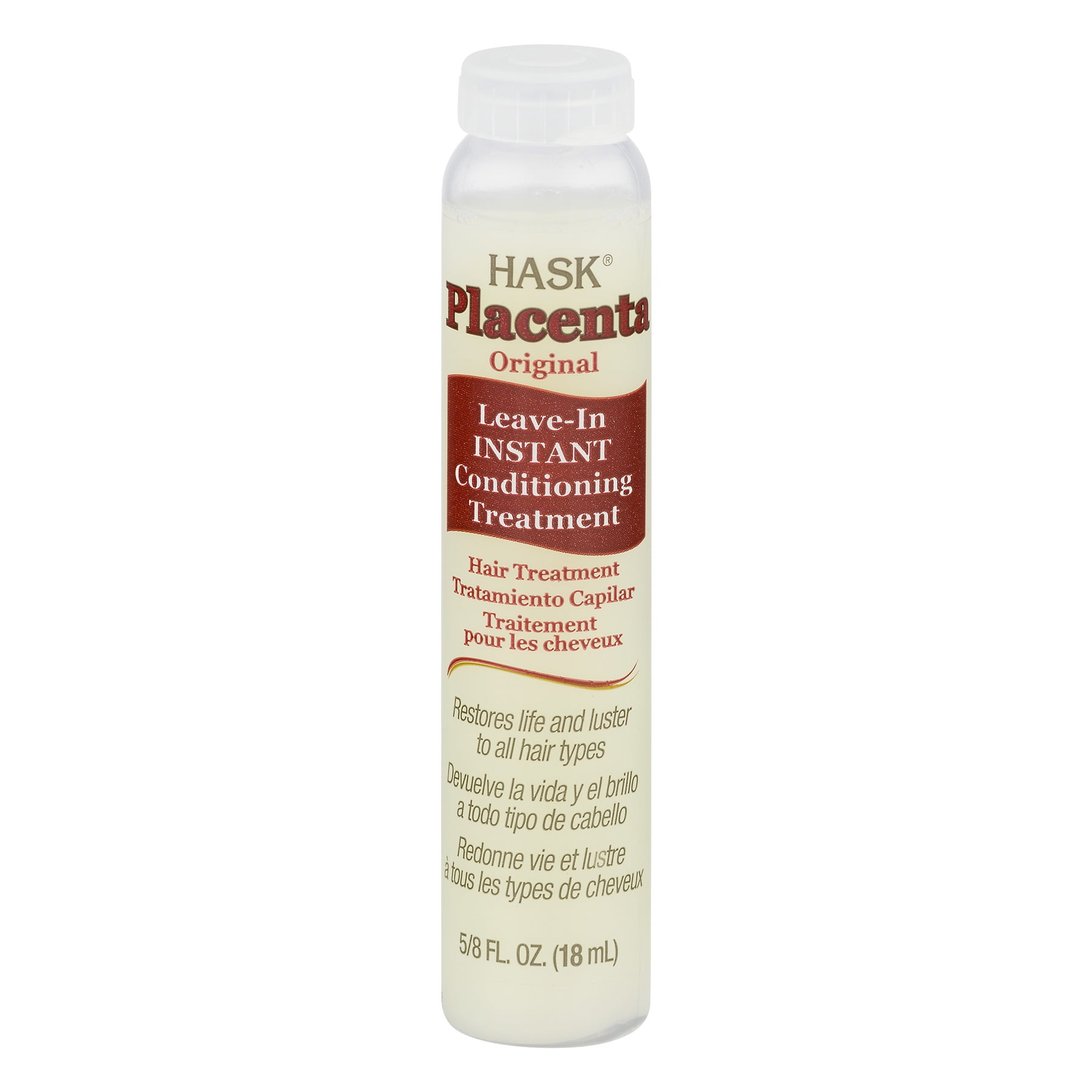 Hask Placenta No-Rinse Instant Hair Repair Treatment 0.625 oz - Walmart.com