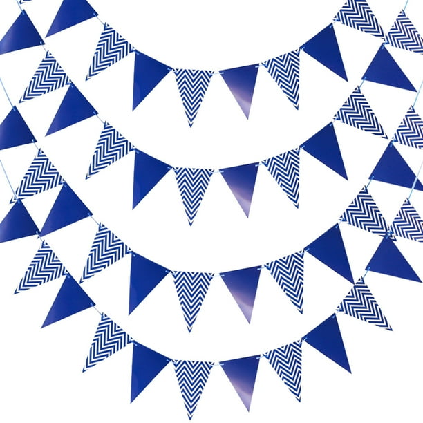 Juego de 4 banderines con bandera triangular de oro caliente ...