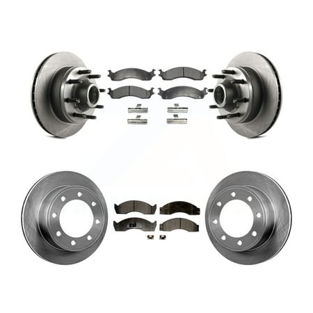 Transit Auto - Front Rear Disc Brake Rotors And Semi-Metallic Pads Kit ...