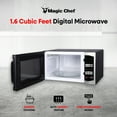 Magic Chef 1100 Watt 1.6 Cu. ft. Digital Countertop Microwave ...