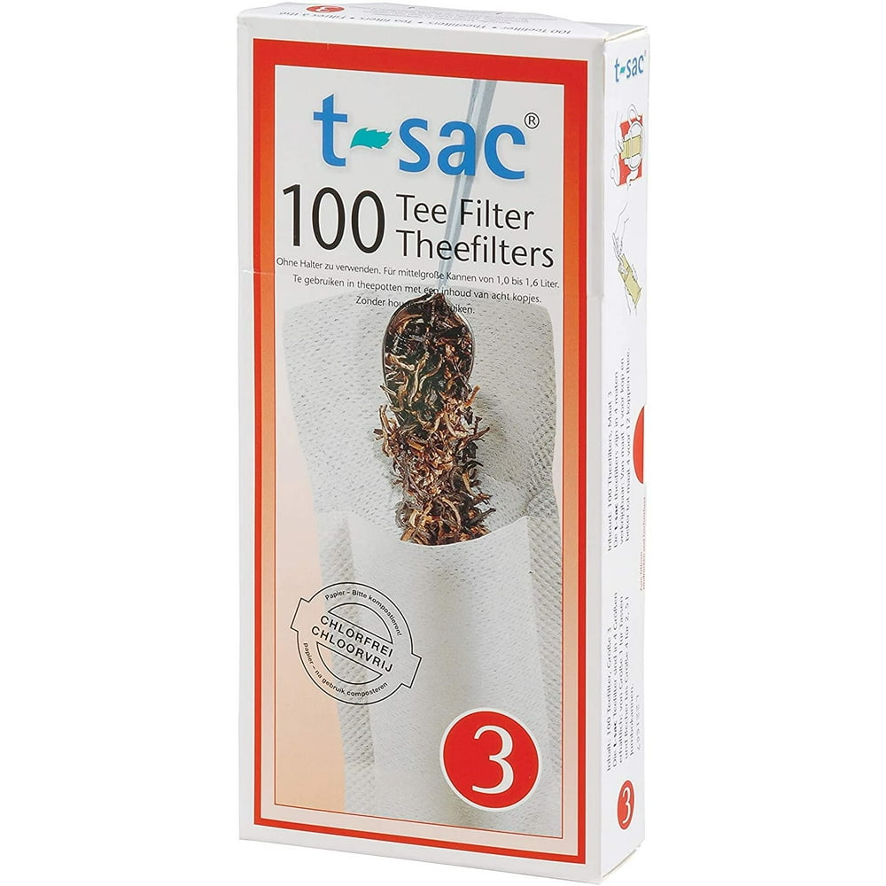 T-Sac Tea Filter Bags, Disposable Tea Infuser, Number 3-Size - Walmart ...
