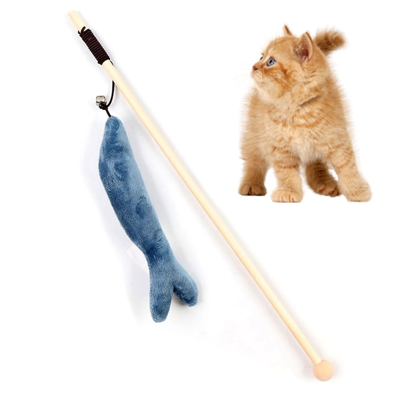 Click here for Nobrand Fish Cat Wand Wooden Stick Catnip Funny Ca... prices
