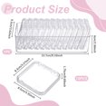 12Pcs Square Transparent Stone Beaded Bracelet Storage Boxes with 1Pc ...