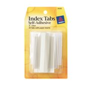 Avery Insertable Tabs, Self-Adhesive, Printable Inserts, 2" Clear, 25 ...